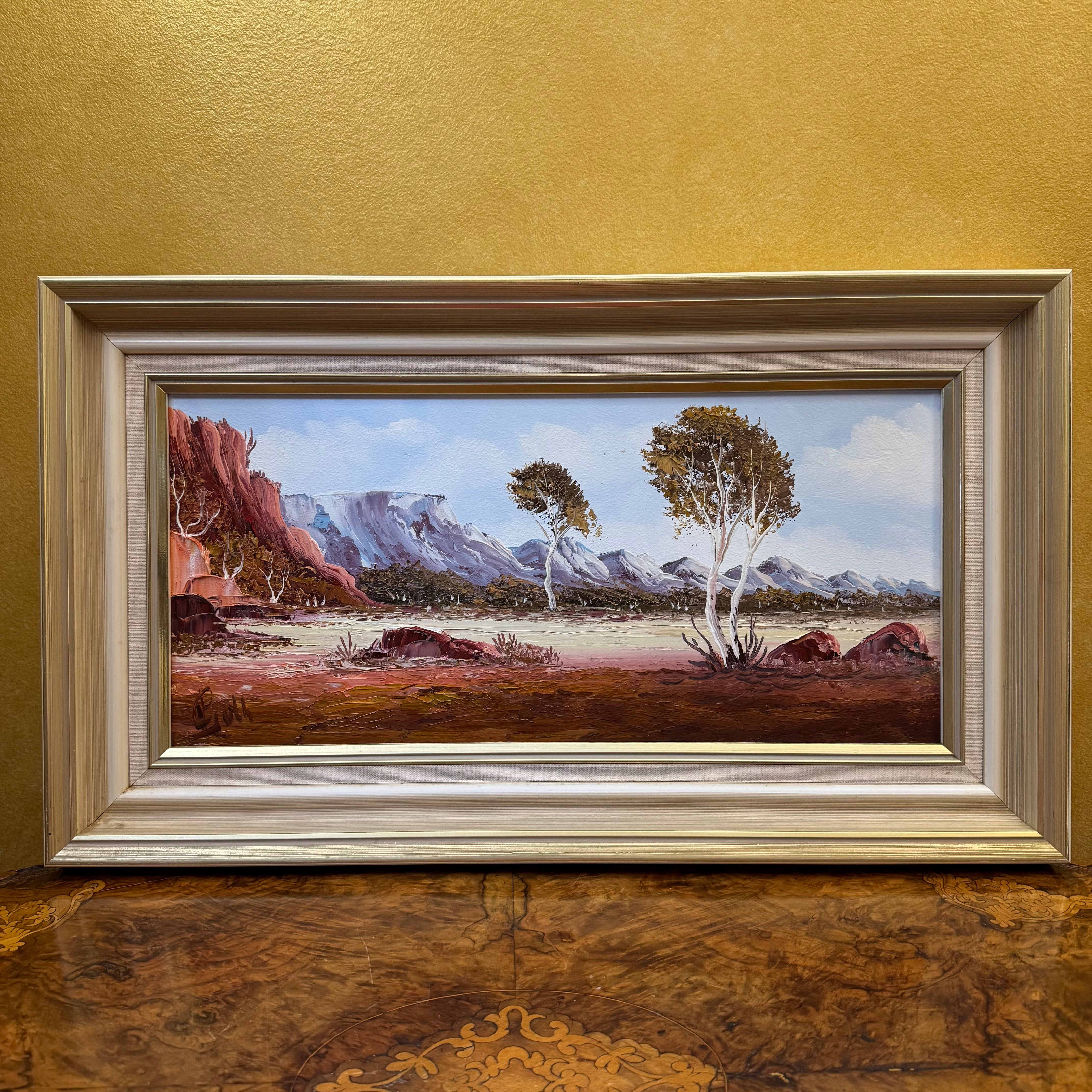 Oil Painting Part Of The Mac Donnell Ranges 1981 By Henk Guth ...
