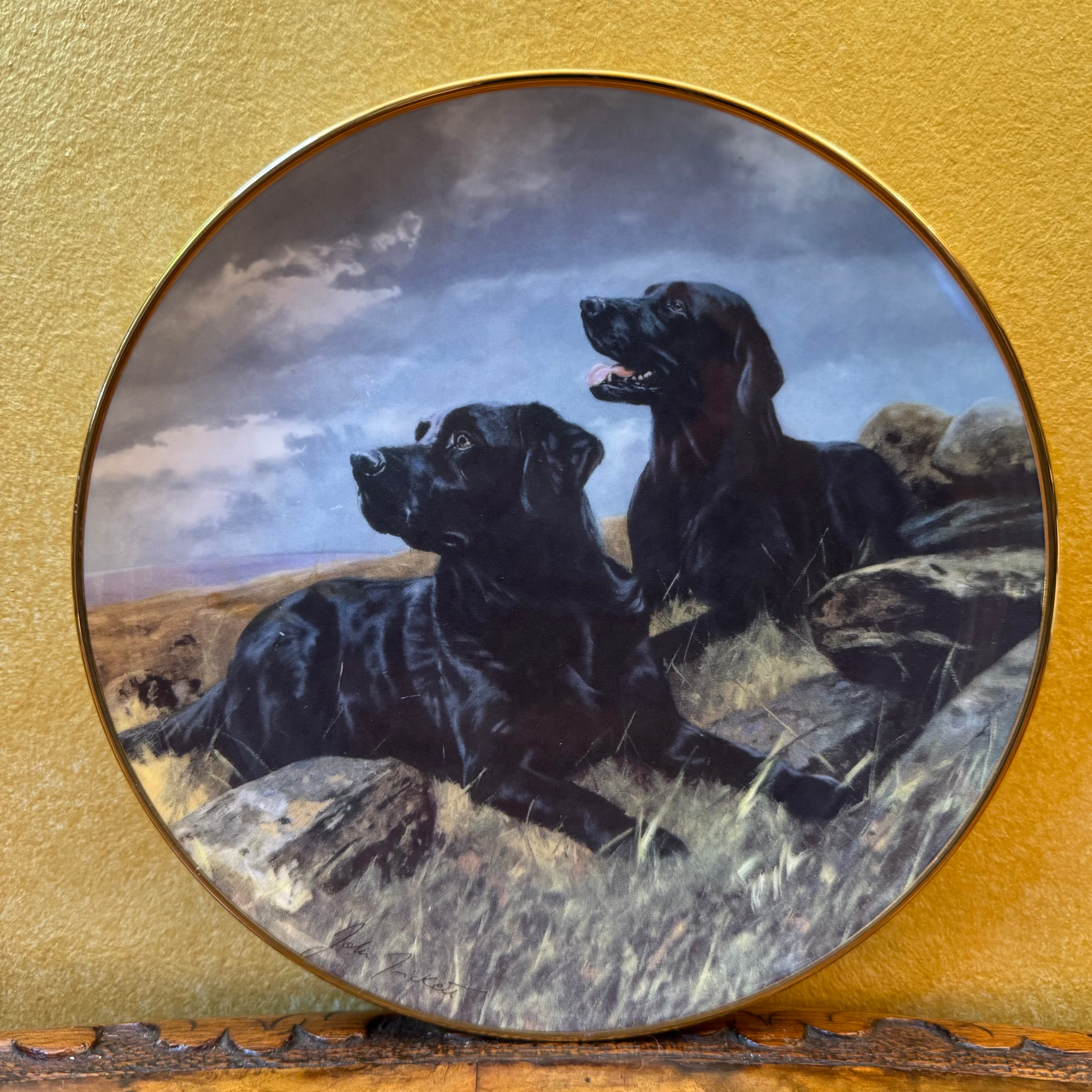 Royal Doulton Black Labrador Ready To Go Collectors Plate – Antiques Yeah