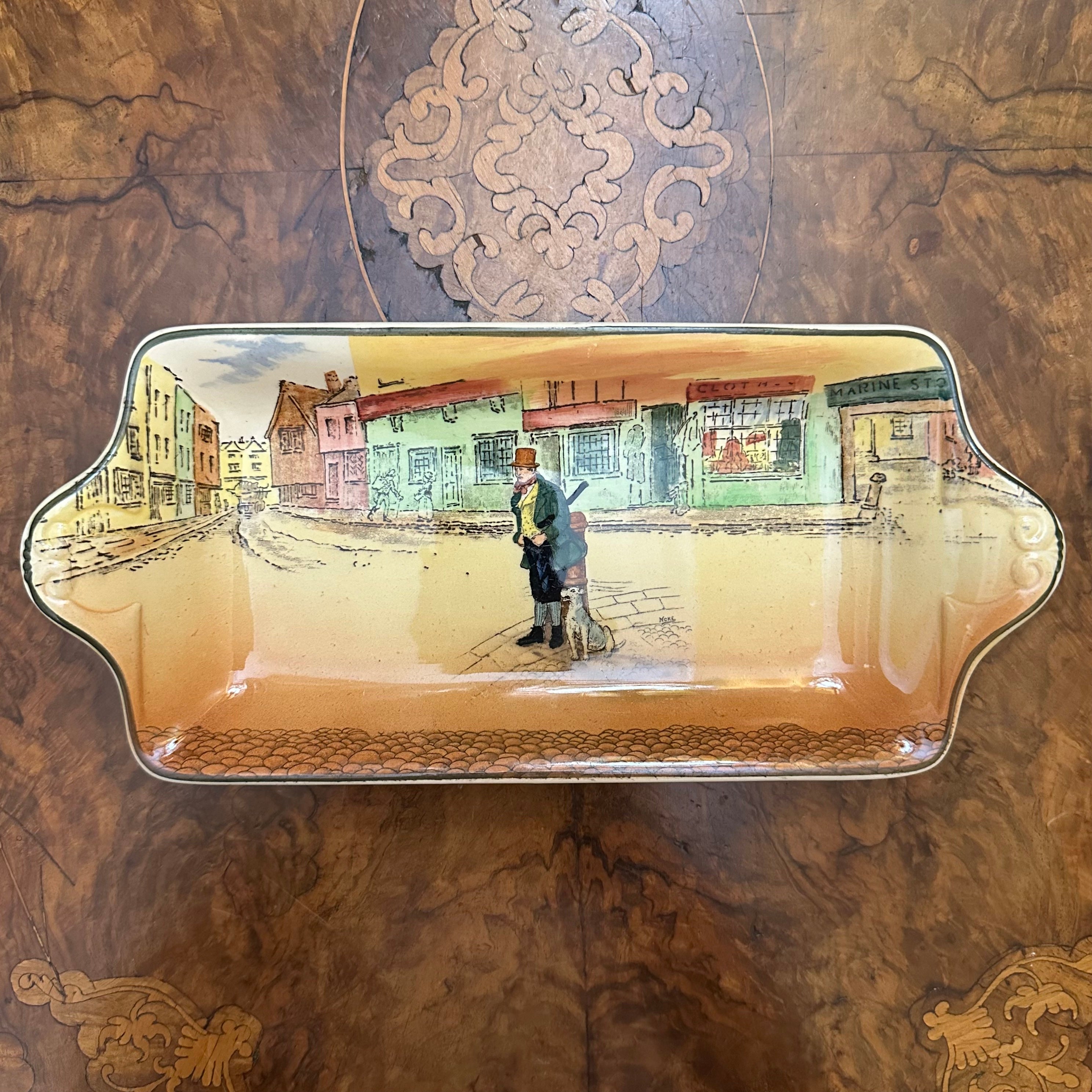 Royal Doulton Dickens Ware Bill Sykes Sandwich Tray – Antiques Yeah