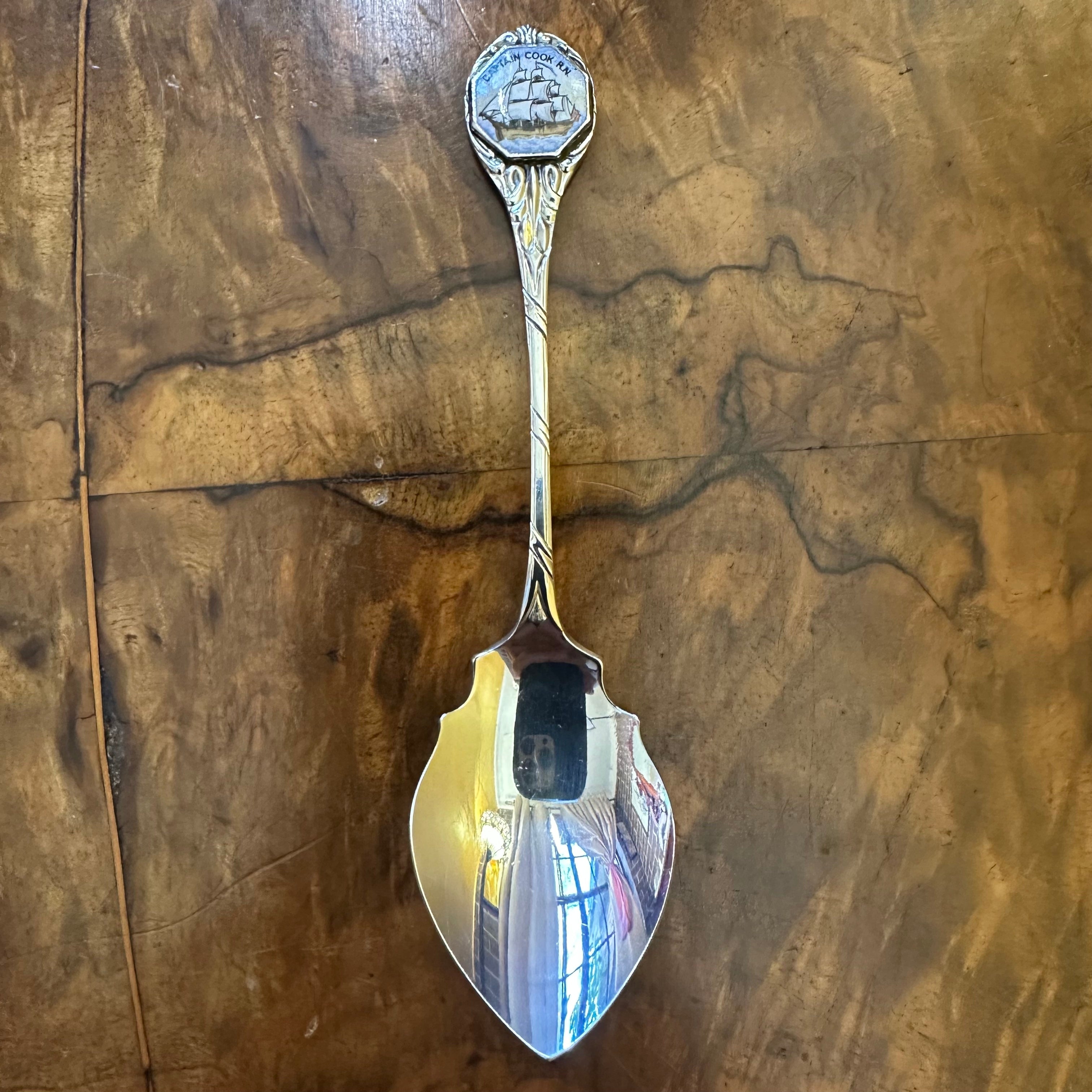 Vintage Captain Cook RN Silver Plated Tea Spoon – Antiques Yeah