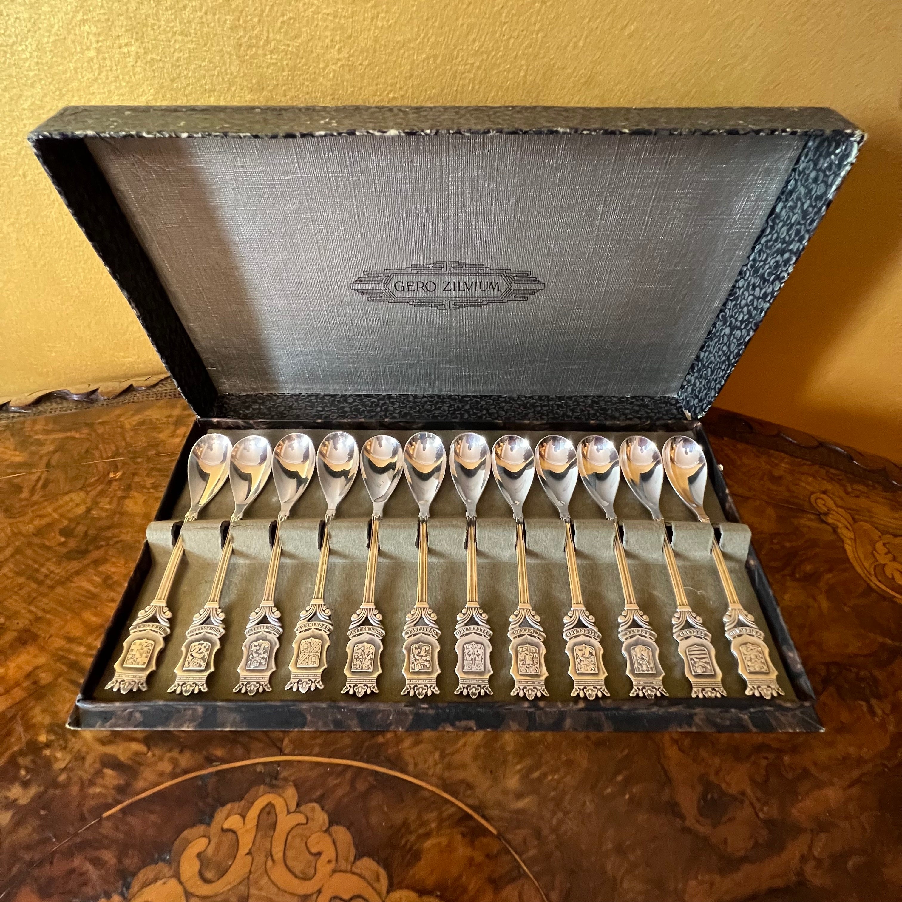 Vintage Gero Zilvium Silver Plated Spoons Set – Antiques Yeah